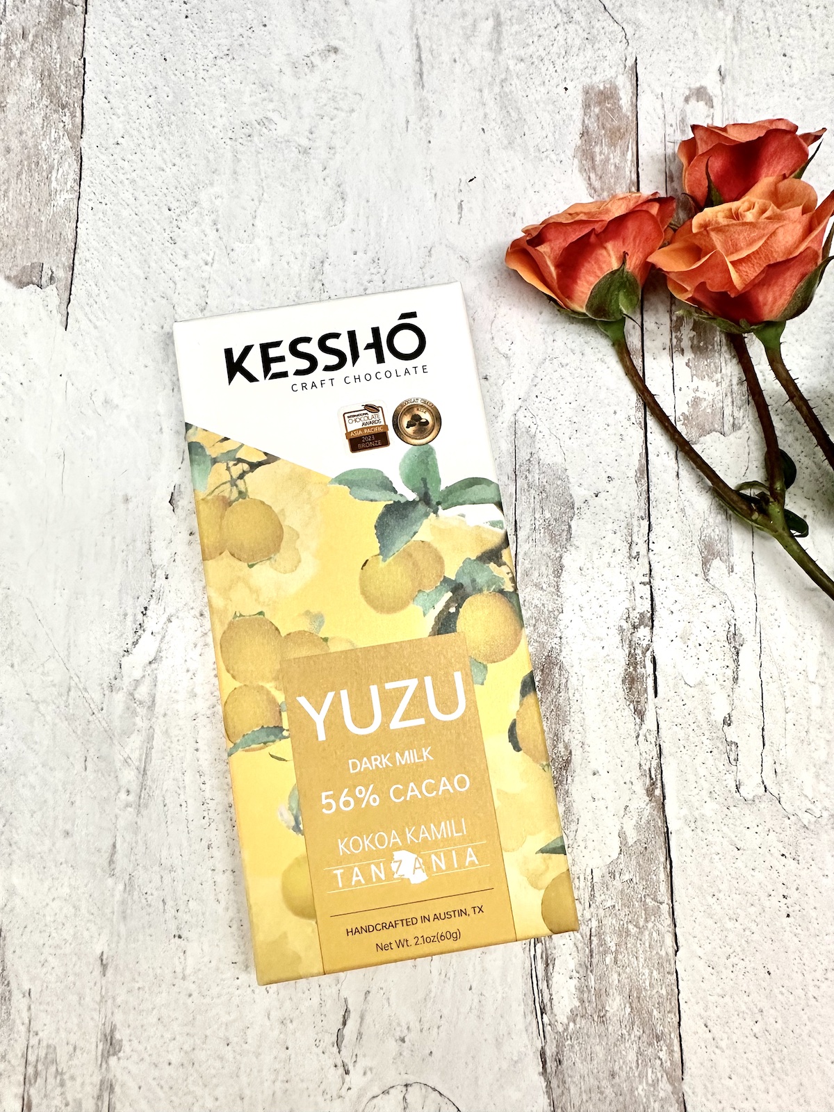 Kessho Yuzu Dark Milk 56% • The Chocolate House DC