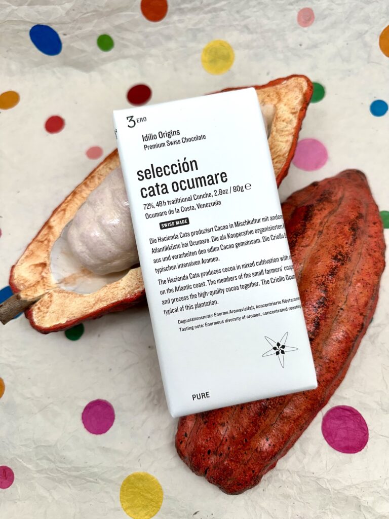 Idilio Origins Selection Cata Ocumare Pure Dark 72% • The Chocolate ...